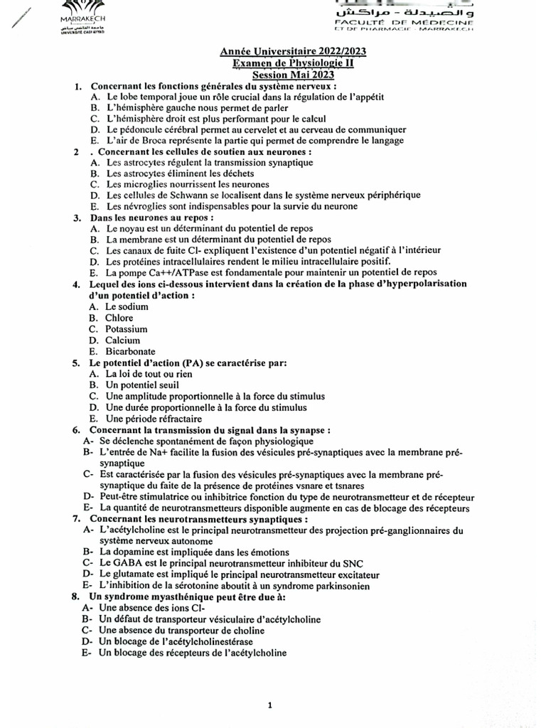 Physio 2-1 | PDF