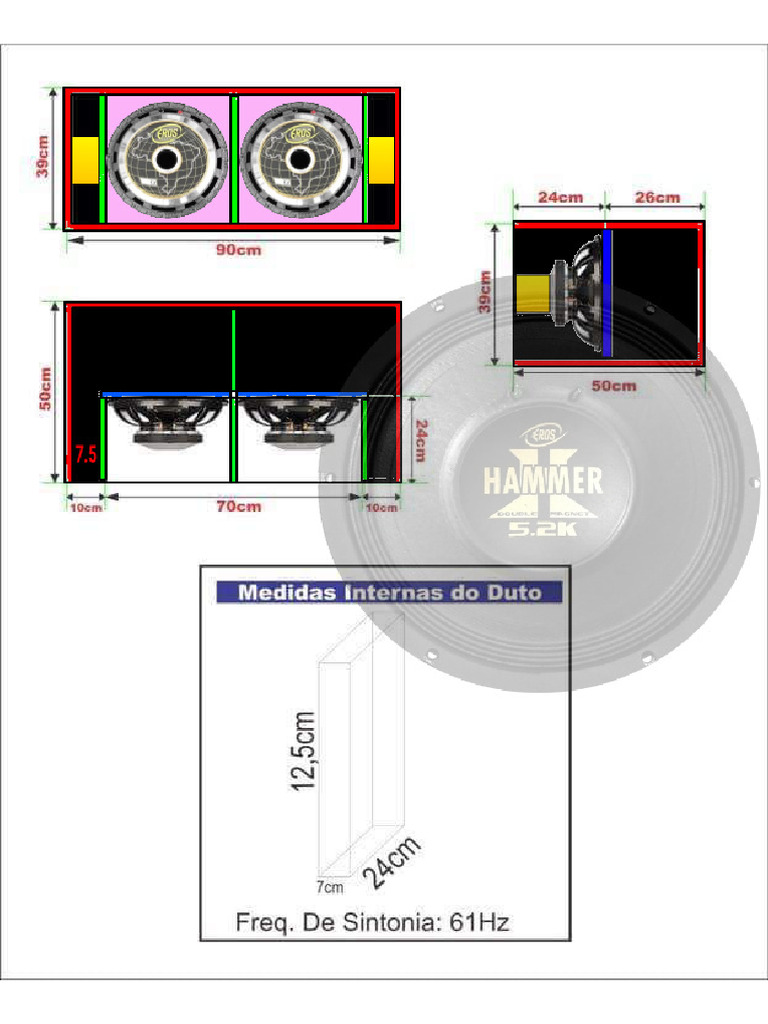 Alto Falante Hammer 5.2k 12 Polegadas | PDF