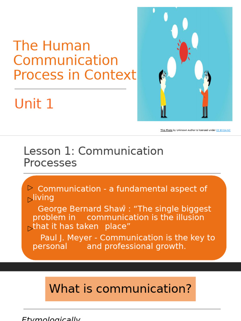 Communication Process | PDF | Communication | Nonverbal Communication