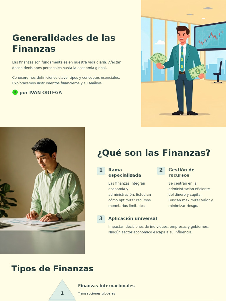 Generalidades de Las Finanzas | PDF | Economias | Comercio