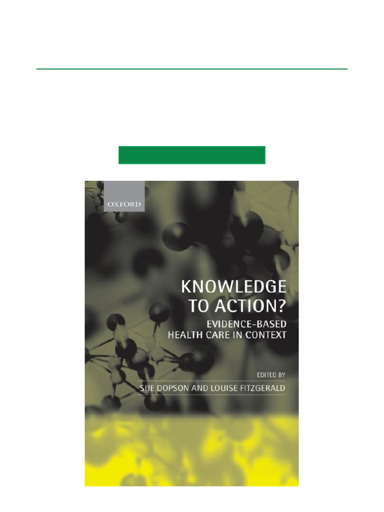 Knowledge to Action in Health Care | PDF | Evidence Based Medicine ...