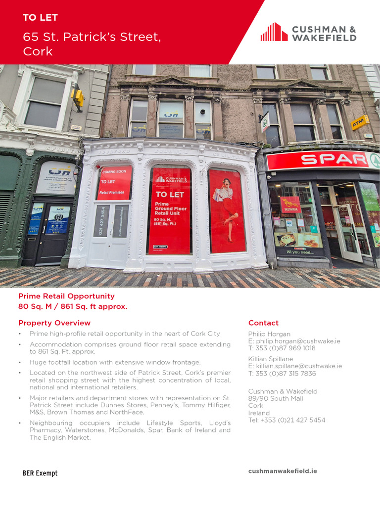 Prime Retail Space on Patrick Street | PDF | Retail Companies | Retailing