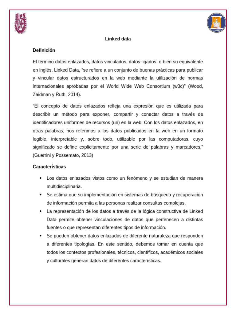 Linked Data | PDF | Marco de descripción de recursos | Datos