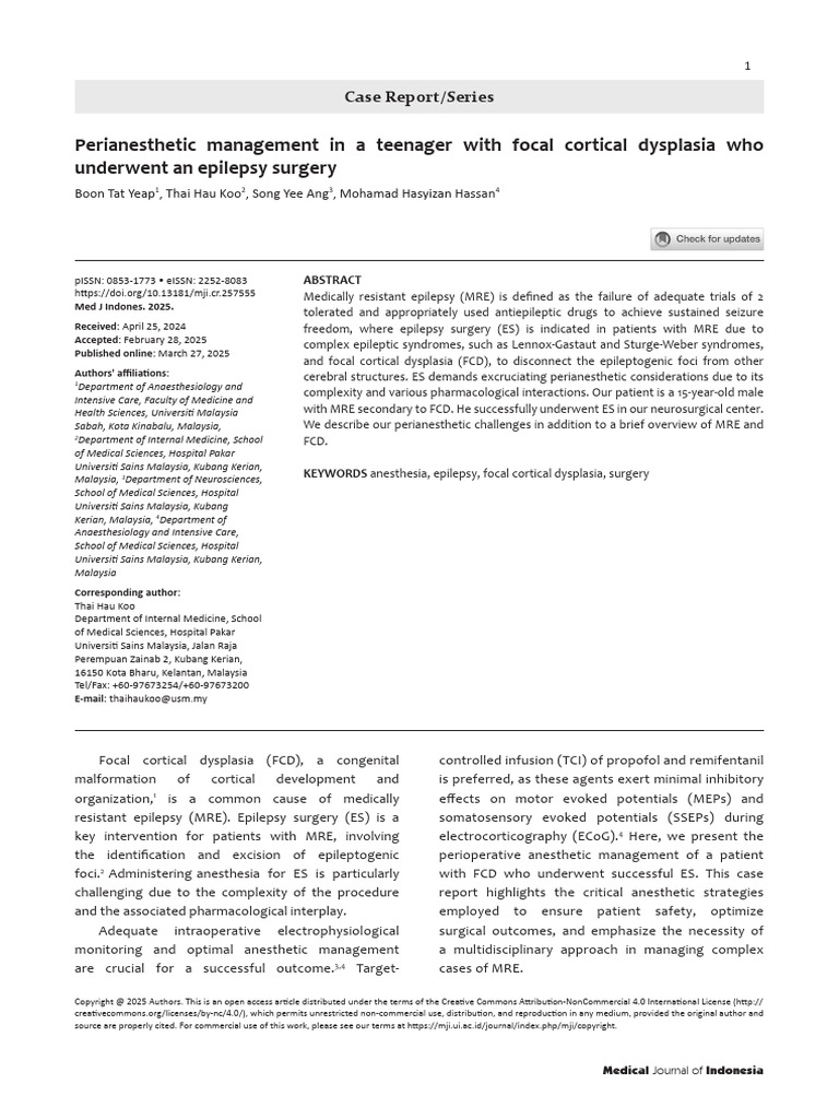 Of 34 2 7555 Boon Tat Yeap - XMP | PDF | Epilepsy | Diseases And Disorders