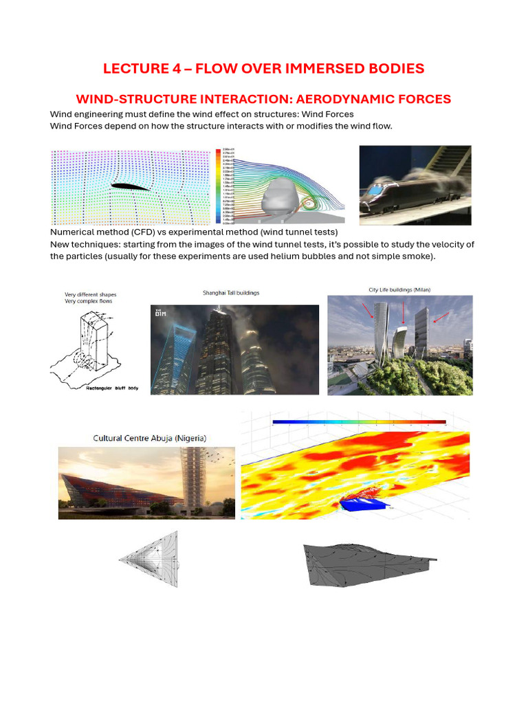 Lezione 4 - Flow Over Immersed Bodies | PDF | Fluid Dynamics | Turbulence