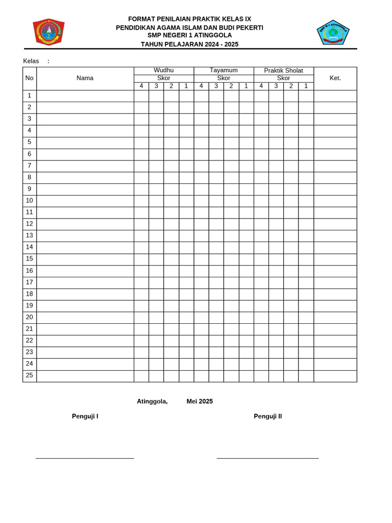 Format Praktik Pai | PDF