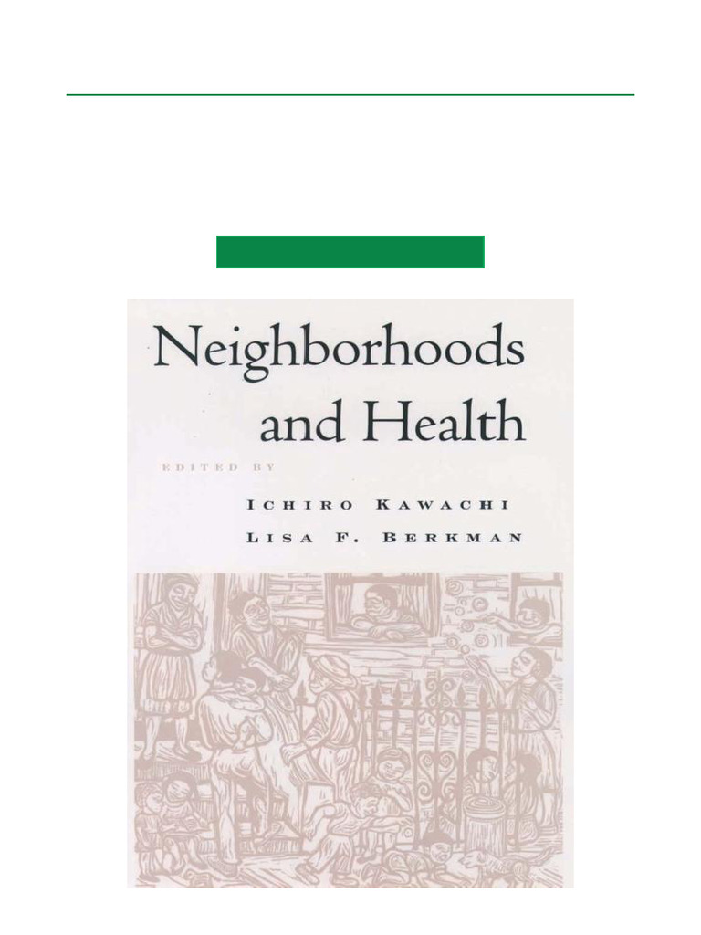 Neighborhoods and Health Insights | PDF | Sociology | Methodology