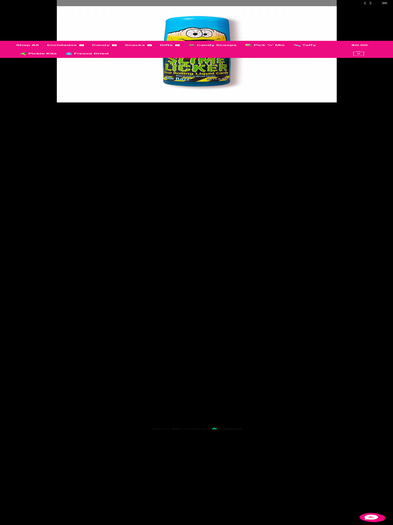 Toxic Waste Blue Razz Slime Licker - Rustito's Dulces | PDF | Taste | Candy