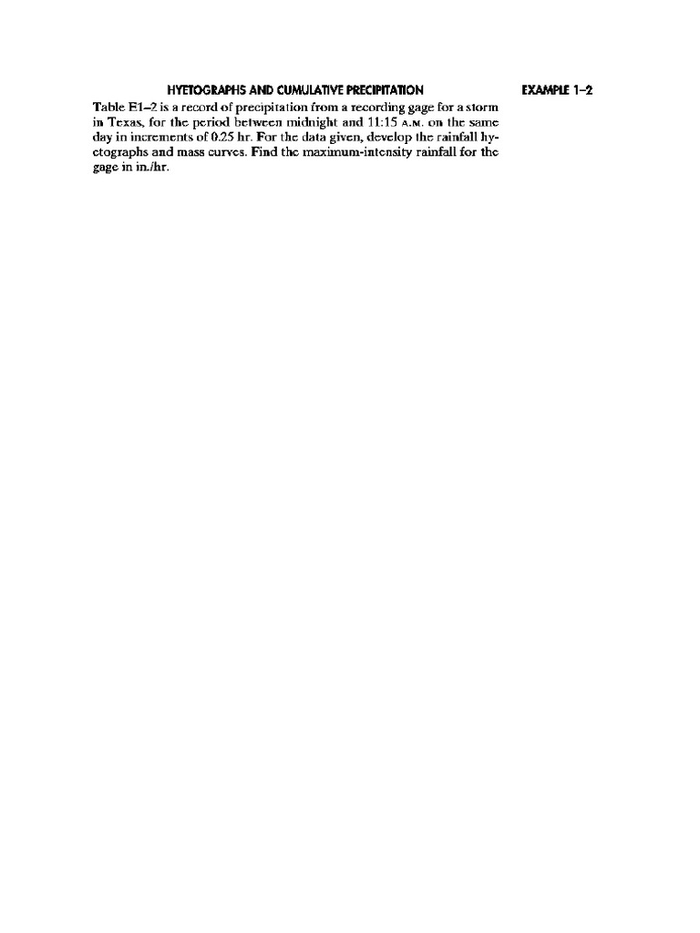 Examples For Hydrology | PDF