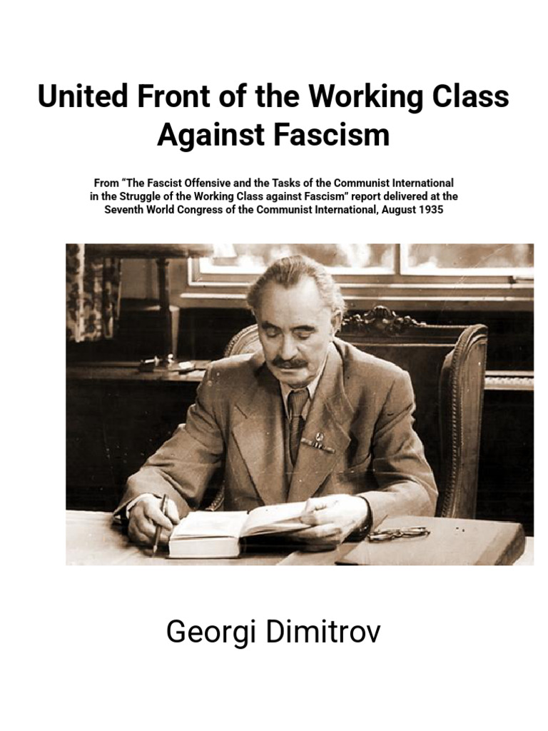 United Front of The Working Class Against Fascism | PDF | Fascism ...