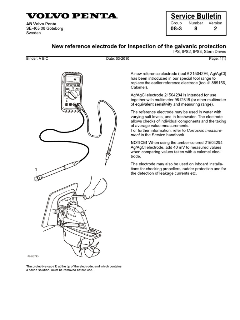 New Reference Electrode For Inspection of The Galvanic Protection 08-3 ...