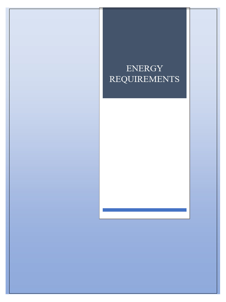 Understanding Human Energy Requirements | PDF | Food Energy | Calorie
