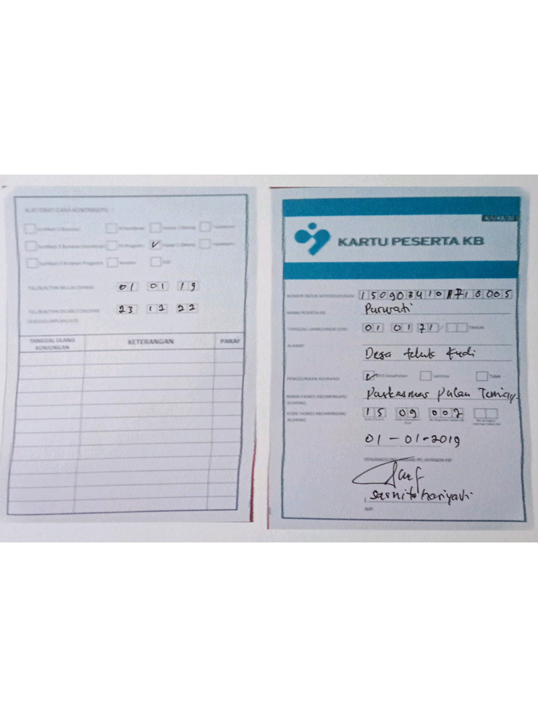 Kartu KB Purwati | PDF