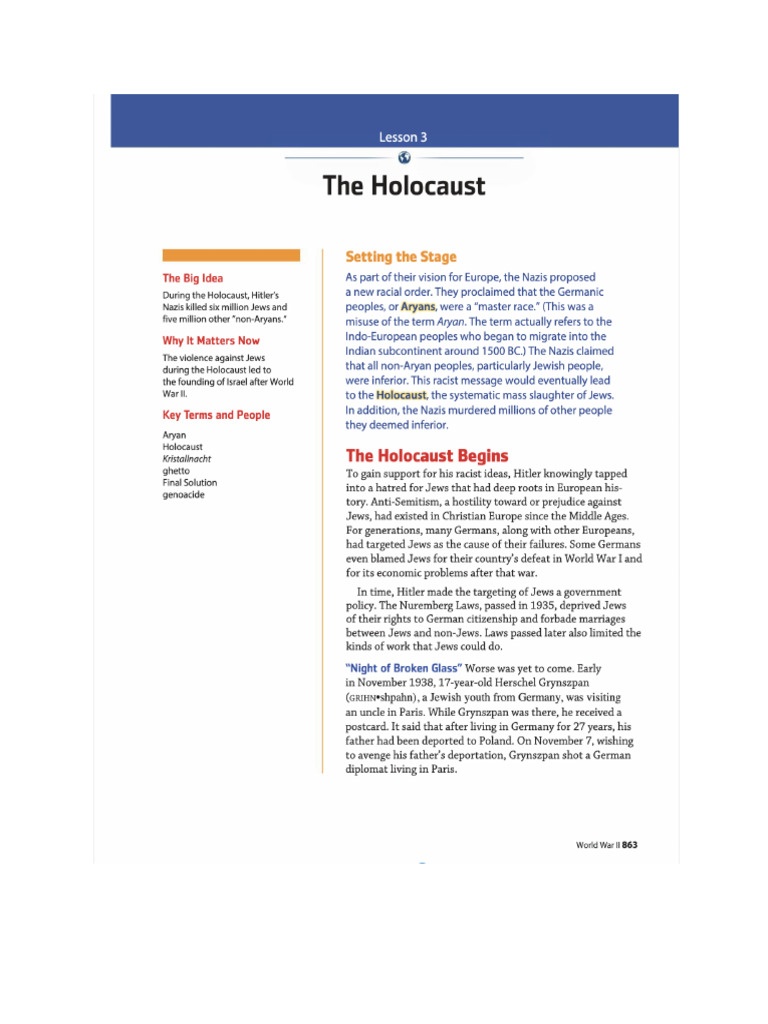 The Holocaust Reading | PDF