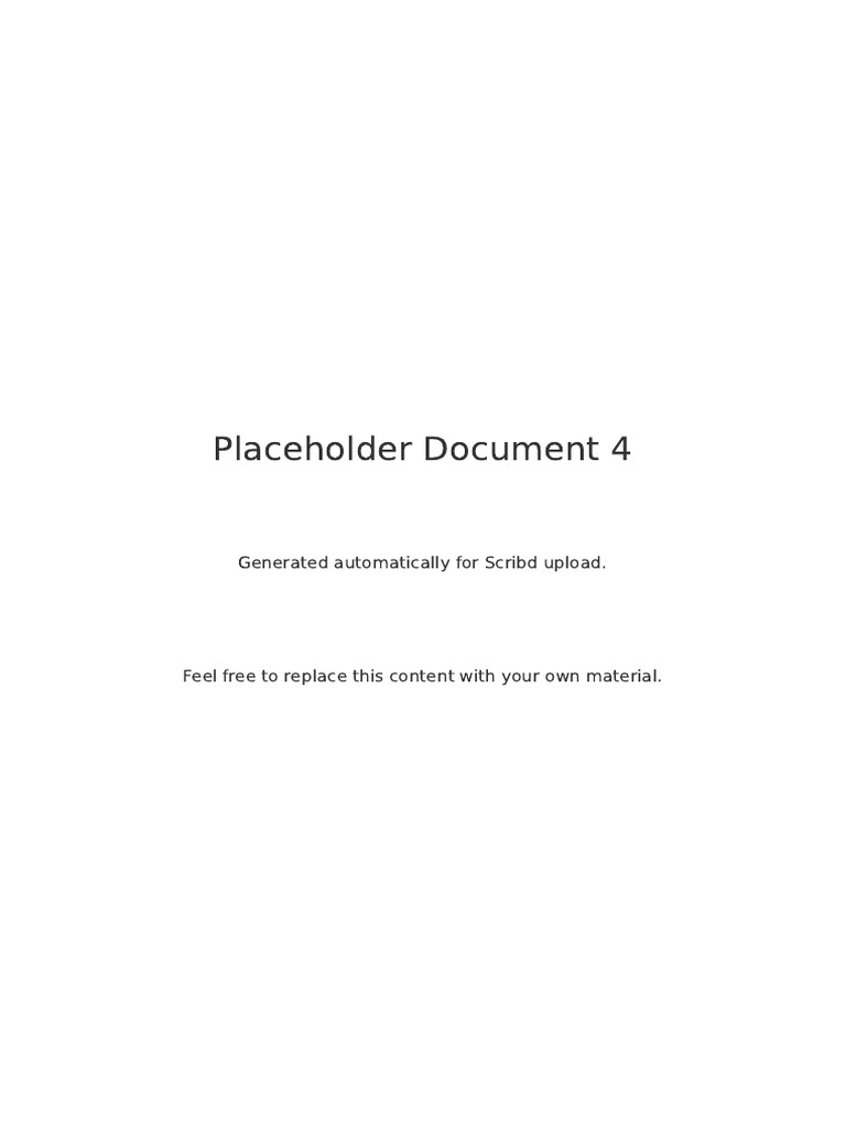 Placeholder Document 4 | PDF