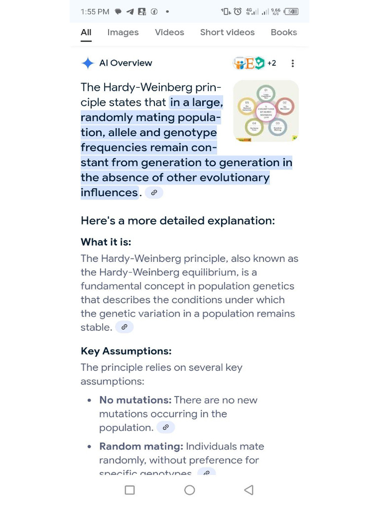 Hardy Weinberg Principle | PDF
