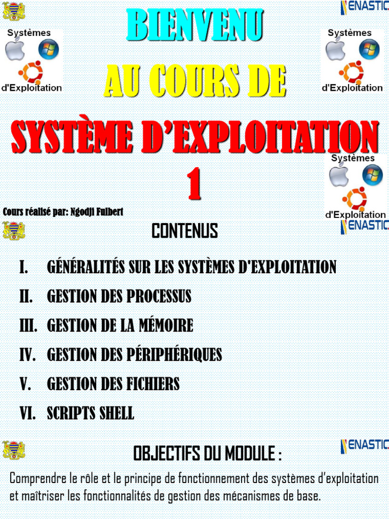 Introduction aux Systèmes d'Exploitation | PDF | Système d'exploitation ...