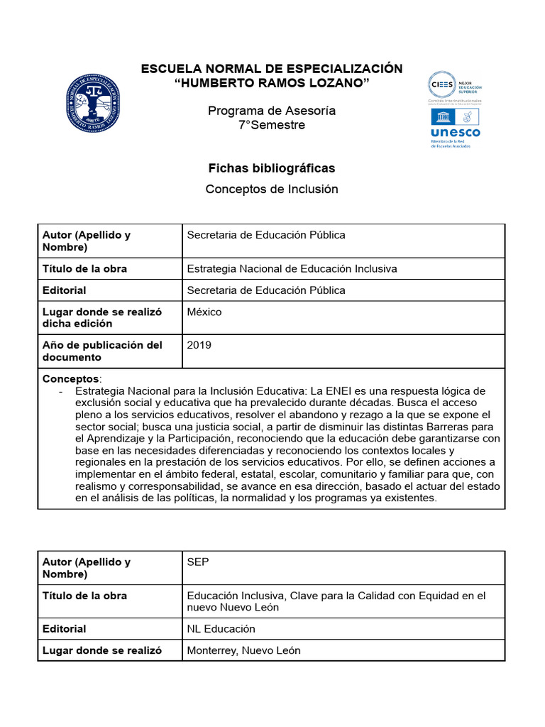 Conceptos de Inclusi-N | PDF | Inclusión (Educación) | Aprendizaje
