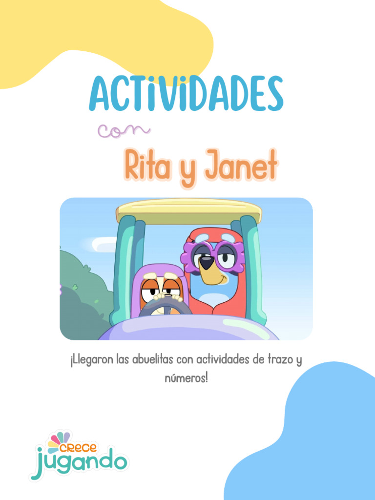 Actividades de Trazos y Números Bluey | PDF