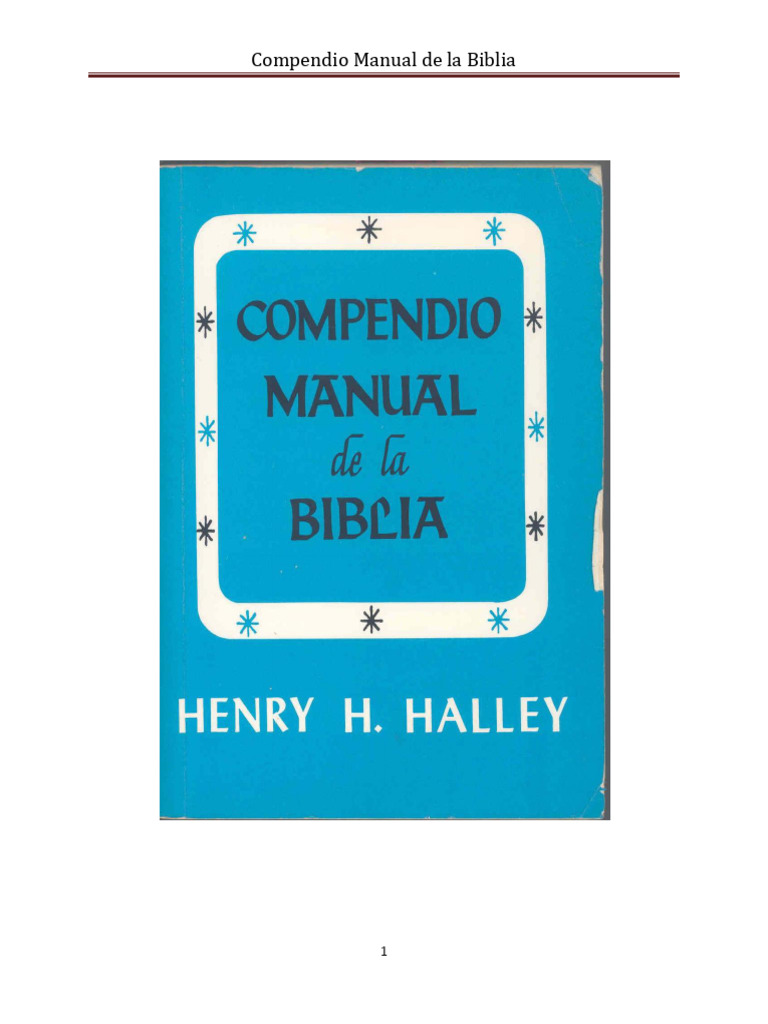 Henry Halley Compendio Manual de La Biblia | PDF