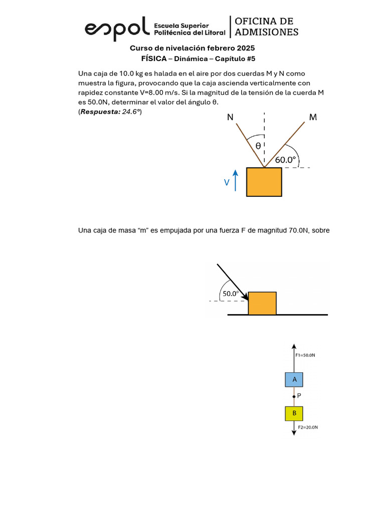 Tarea D06 Capítulo 5 Física | PDF