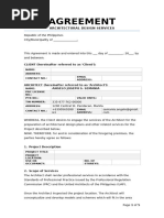 Architect-Client Contract | PDF | Architect | General Contractor