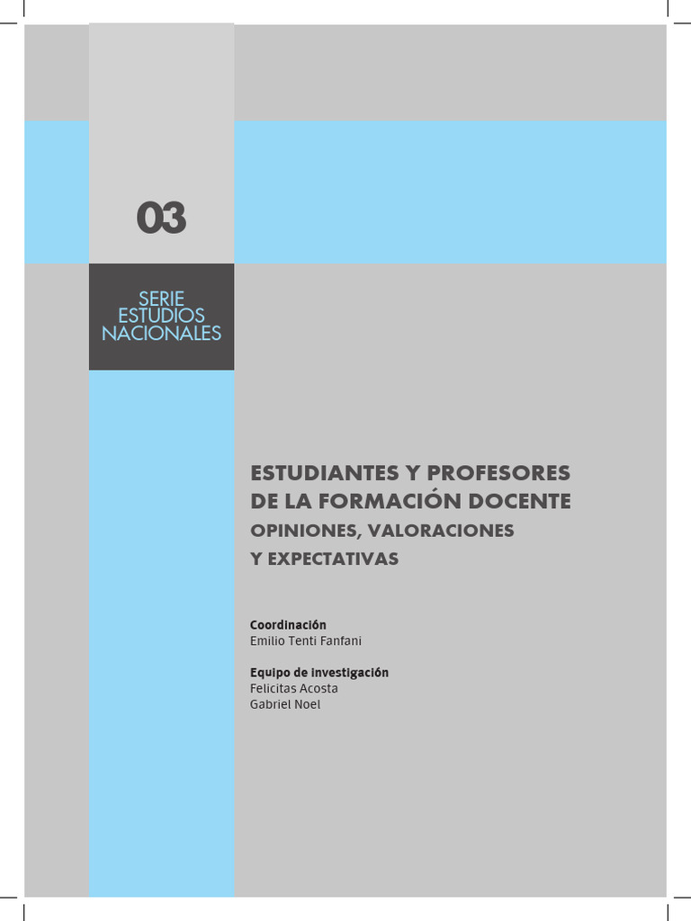 Estudiantes y Profesores de La Formacion Docente Opiniones Valoraciones ...