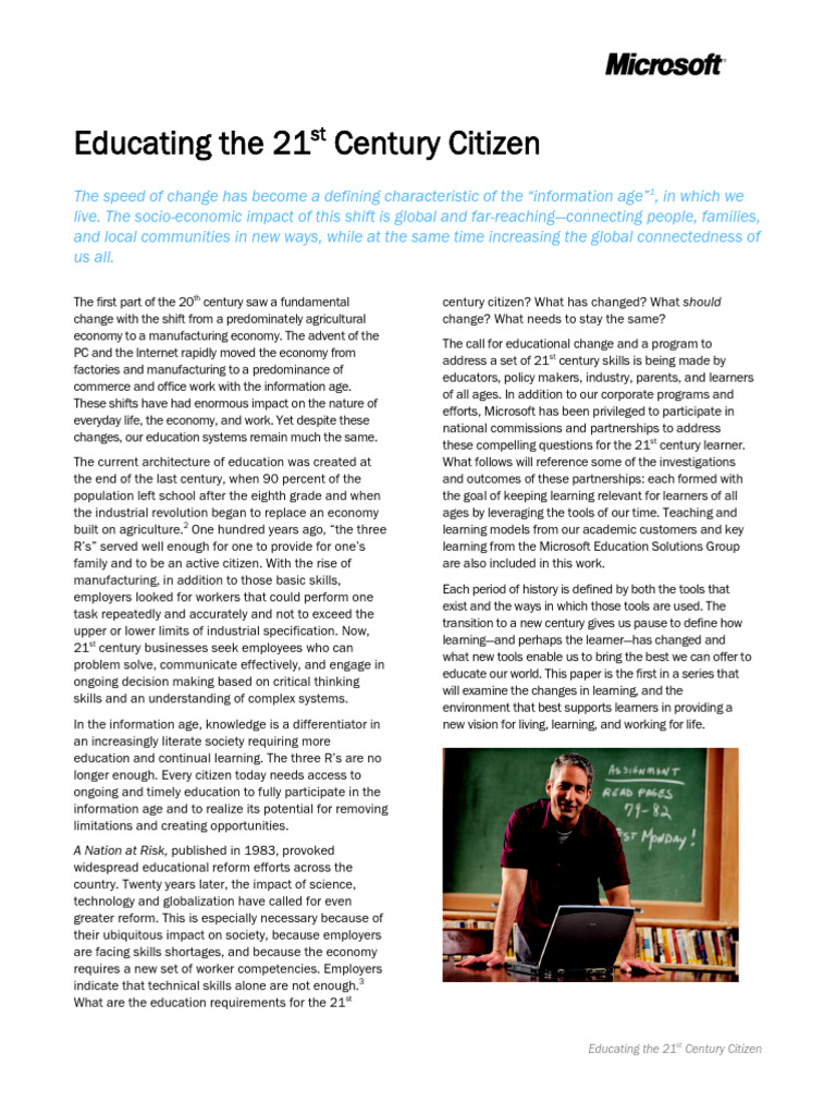 Educating The 21stcc Final | PDF | Learning | Literacy