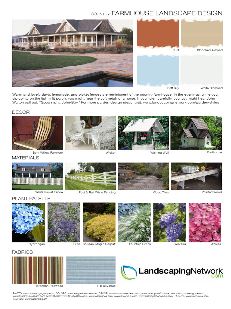 Farmhouse Landscape Design | PDF