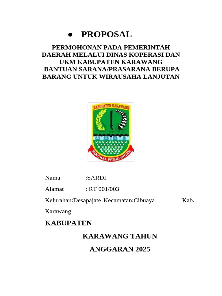 Contoh Proposal Terbaru | PDF