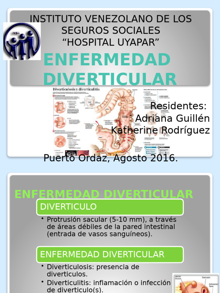 enfermedad diverticular | PDF | Medicina CLINICA | Enfermedades digestivas