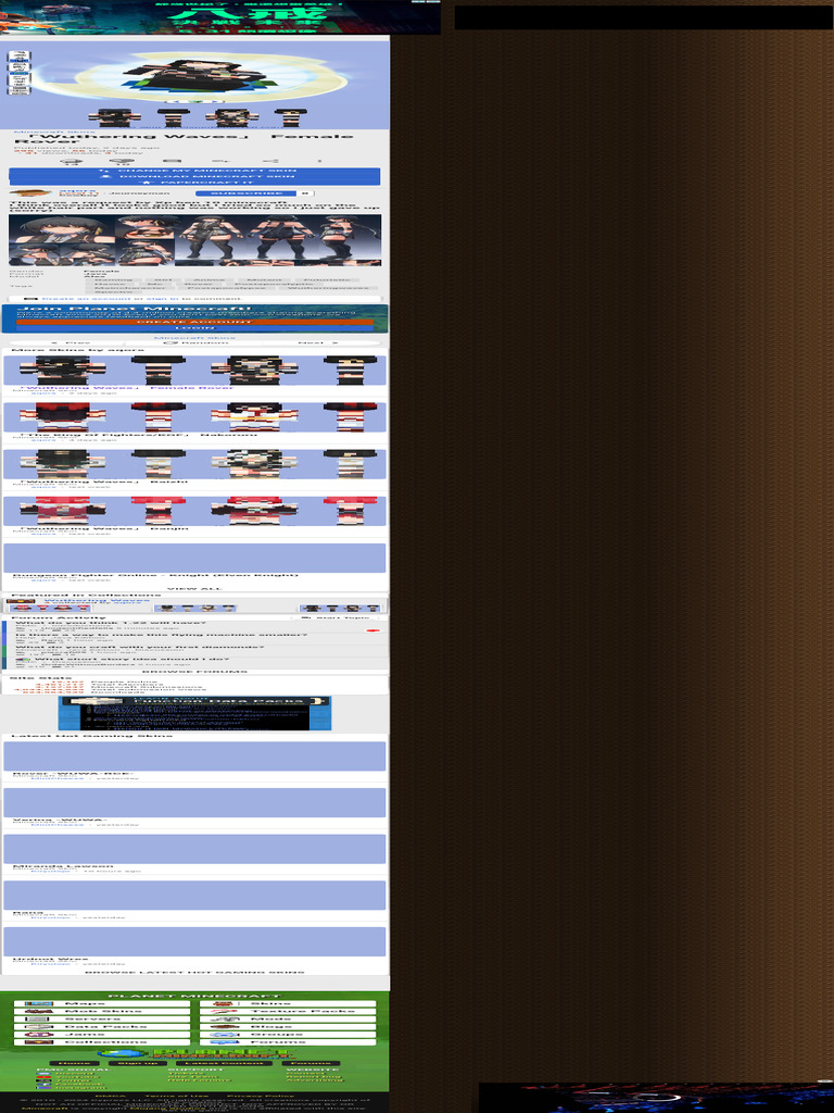 「Wuthering Waves」 Female Rover Minecraft Skin | PDF | Minecraft