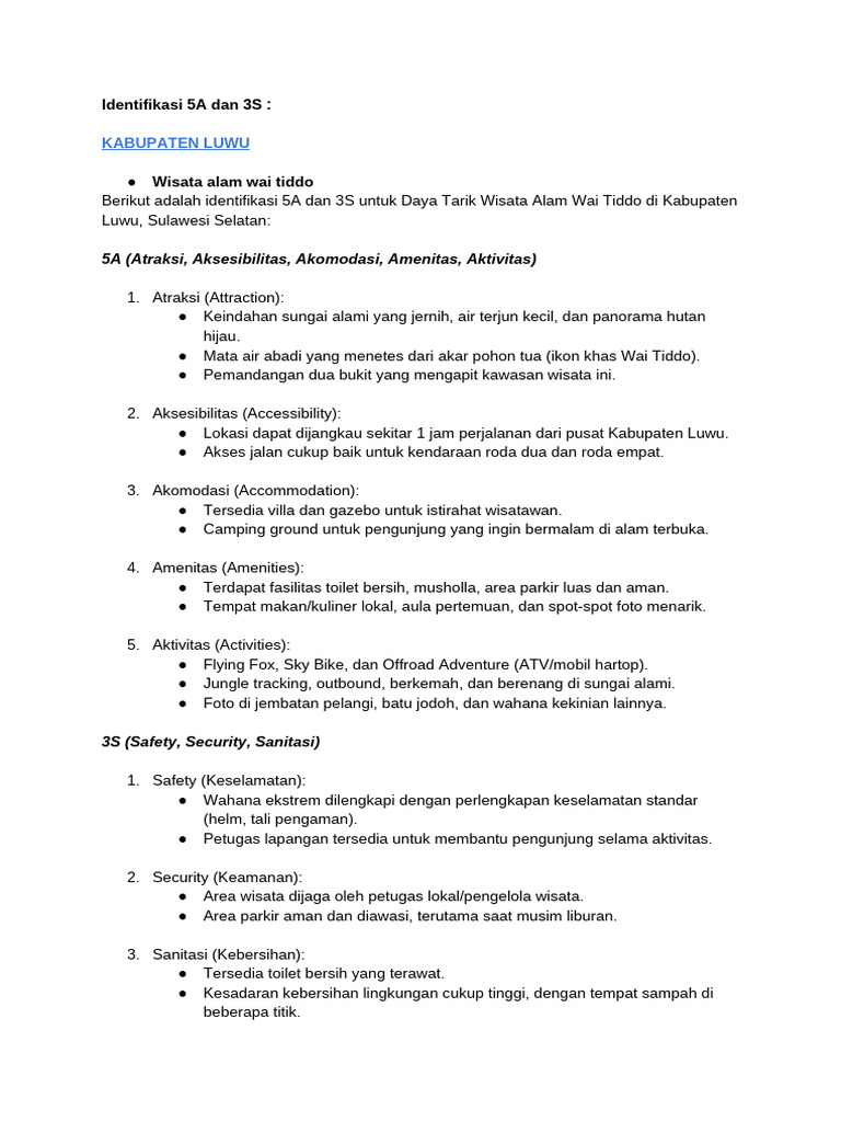 Identifikasi 5A Dan 3S | PDF