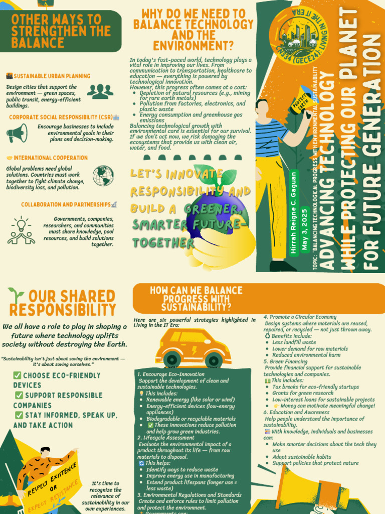 Brochure For IT ERA Chapter 8 | PDF | Sustainability | Waste