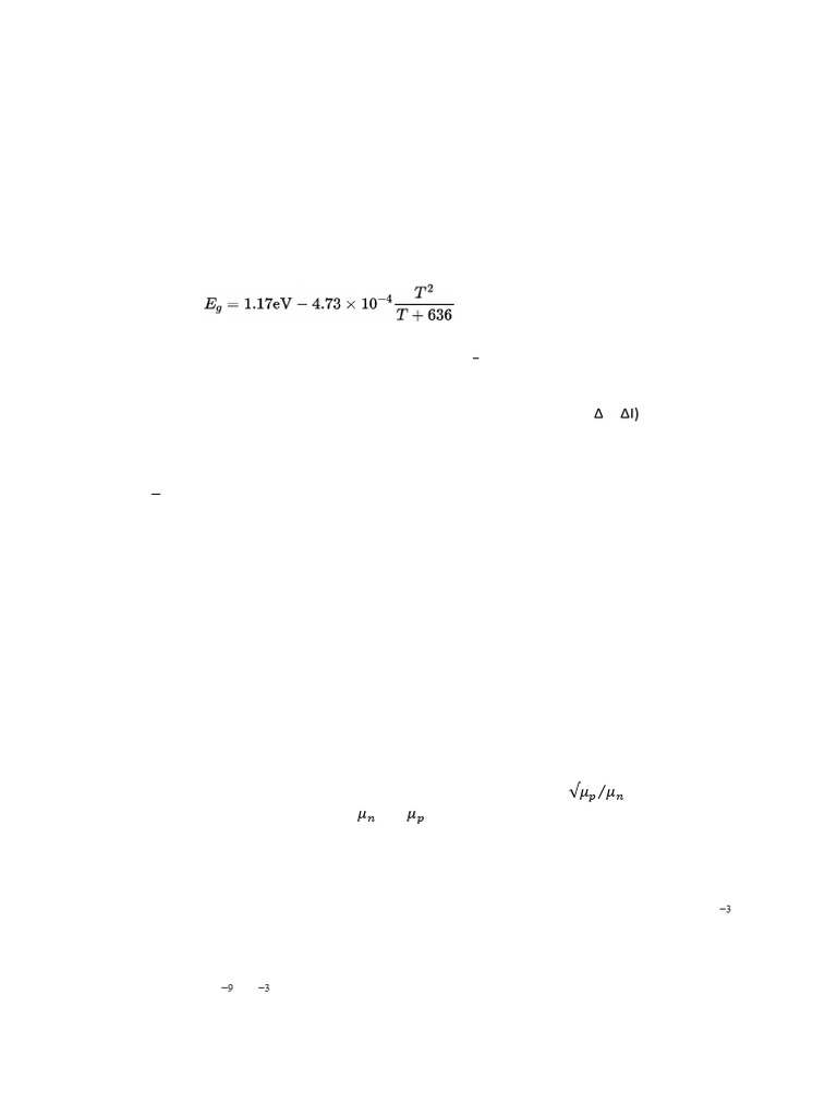 PYL102 Semiconductor Practice Prob | PDF | Electrical Resistivity And Conductivity | Semiconductors