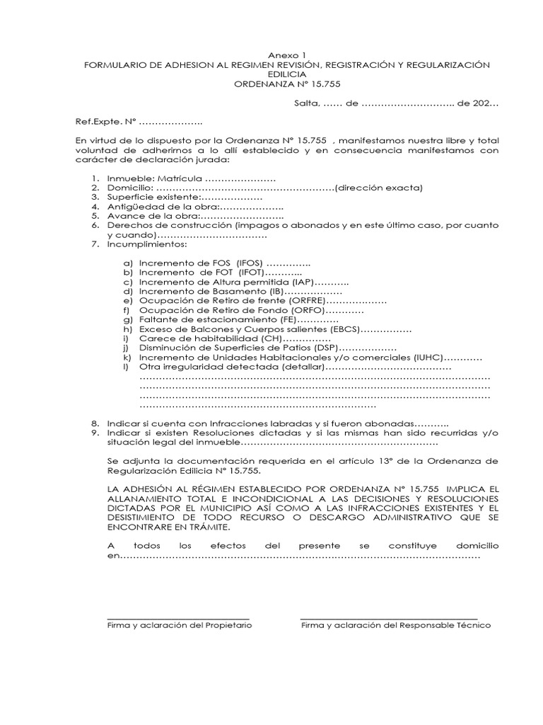 Adhesion Regularizacion | PDF