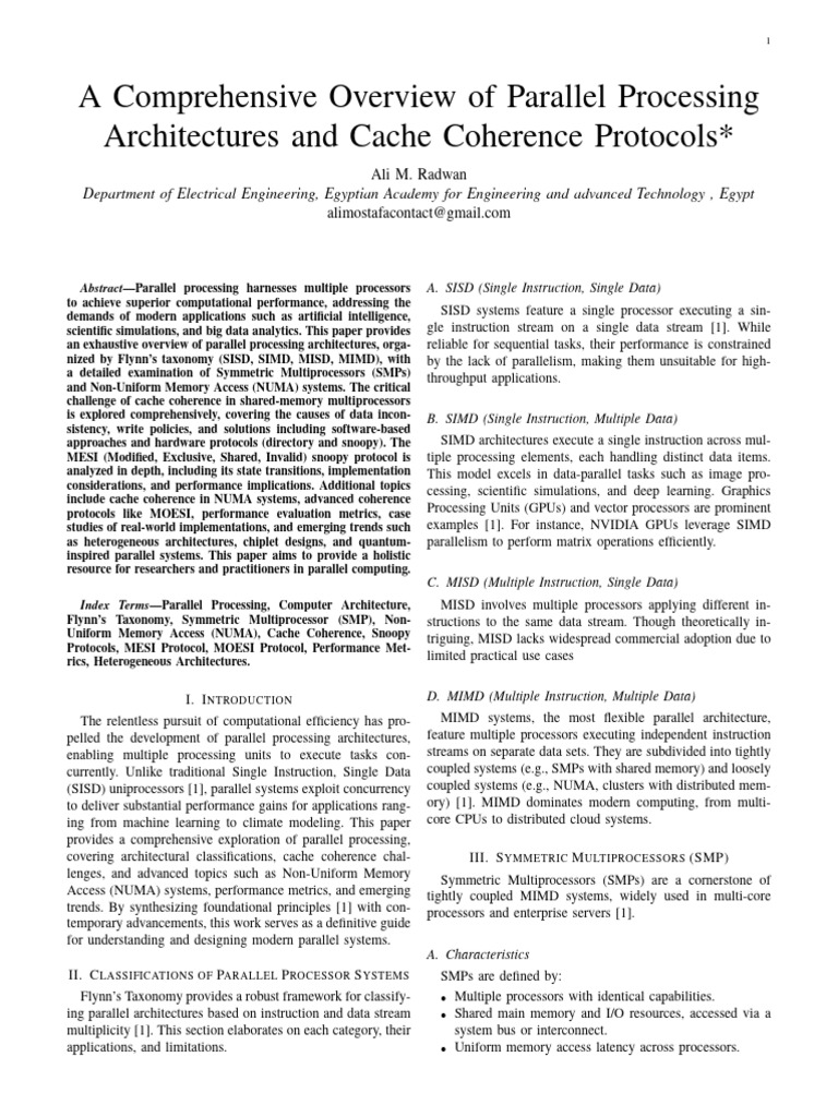 computer_design_paper_Ali | PDF | Parallel Computing | Central ...
