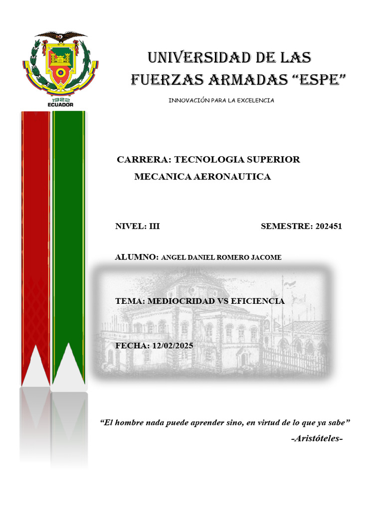 Tarea MediocridadvsEficiencia T2 | PDF