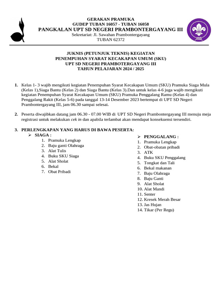 Juknis Persami | PDF