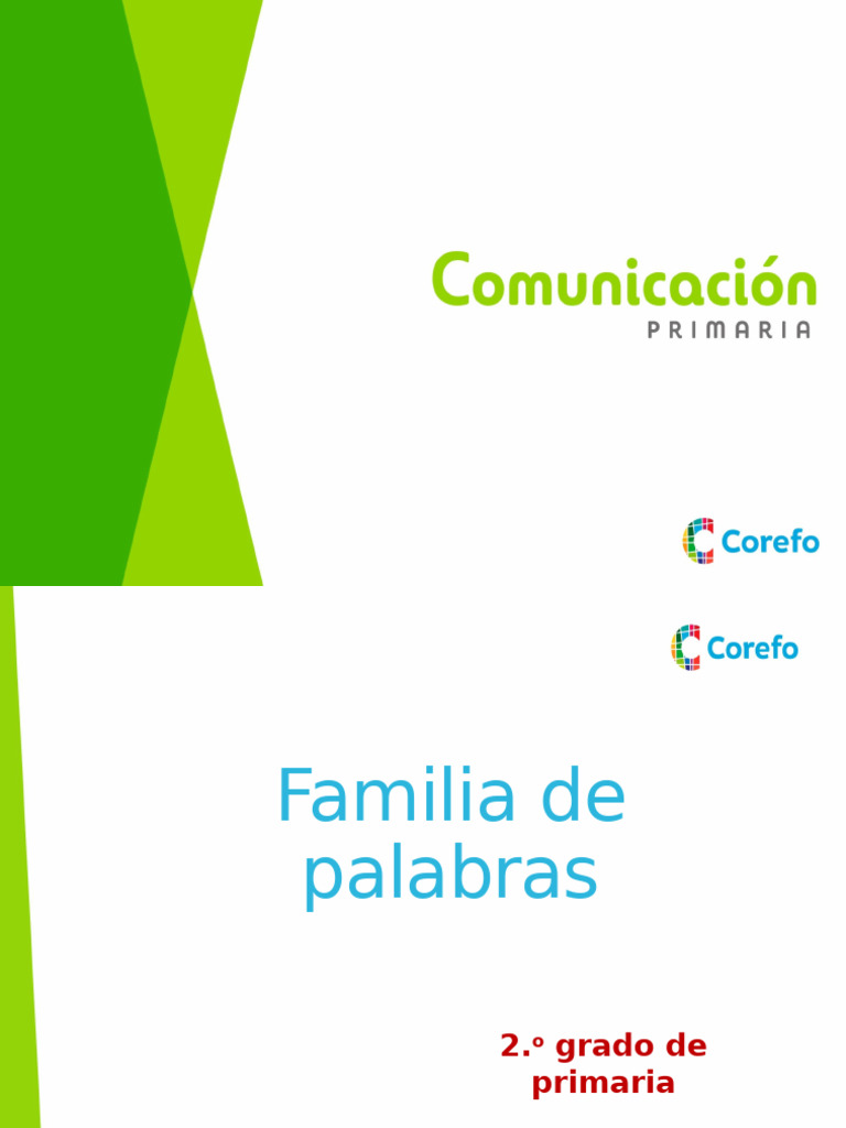 Familias de Palabras para 2° Grado | PDF