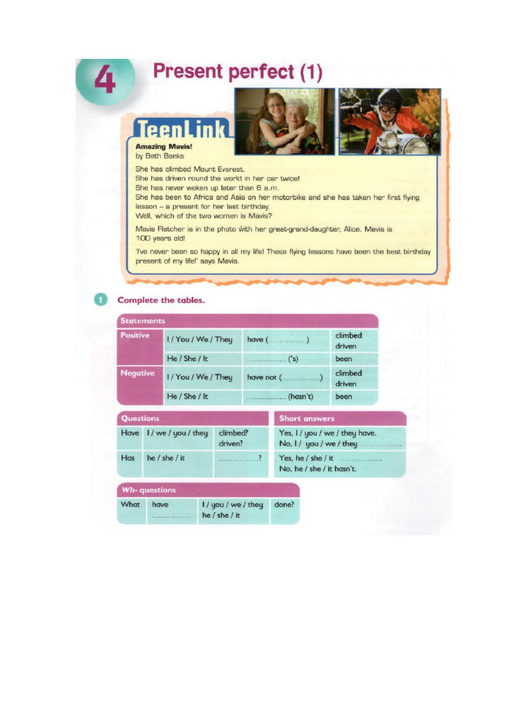 Present Perfect | PDF