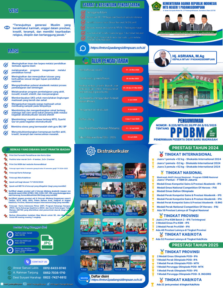 Brosur PPDBM MTSN 1 PSP 2025 | PDF