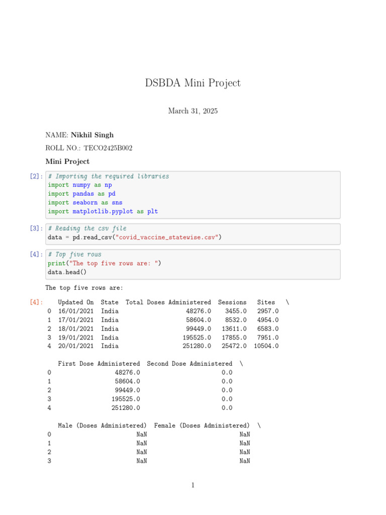 DSBDA Mini Project.ipynb - Colab | PDF | Vaccination | Public Health