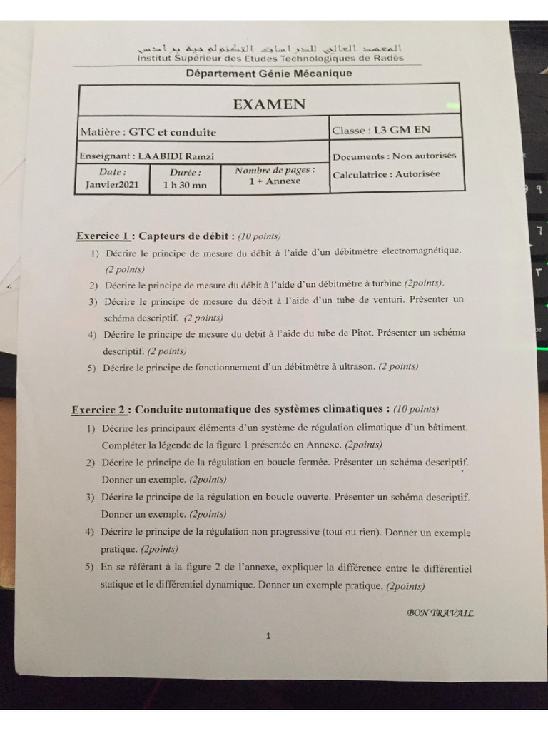 Les Devoirs de Controles | PDF