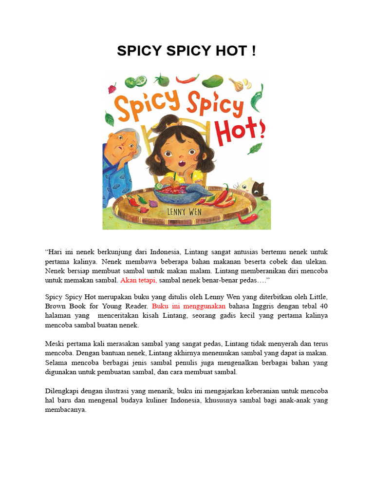 Sinopsis Buku - Spicy Spicy Hot! | PDF