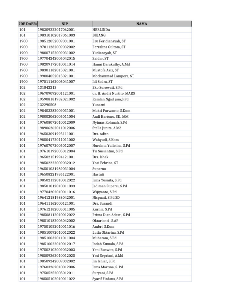 A-data Utama Pns | PDF