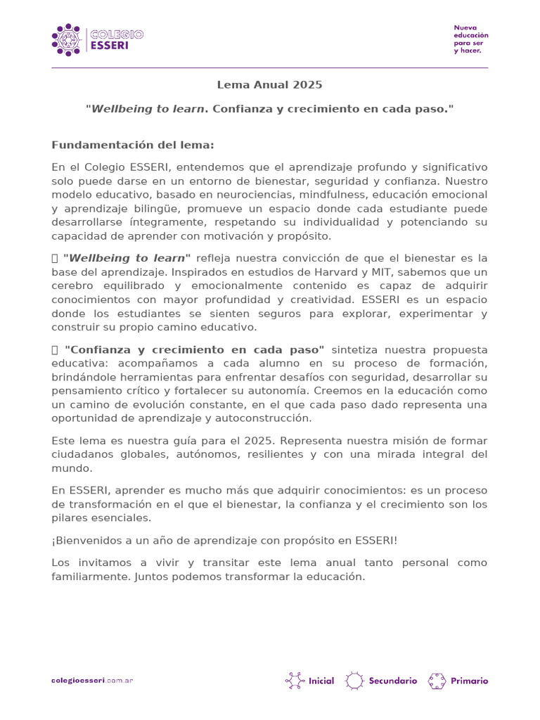 Lema Anual 2025 | PDF