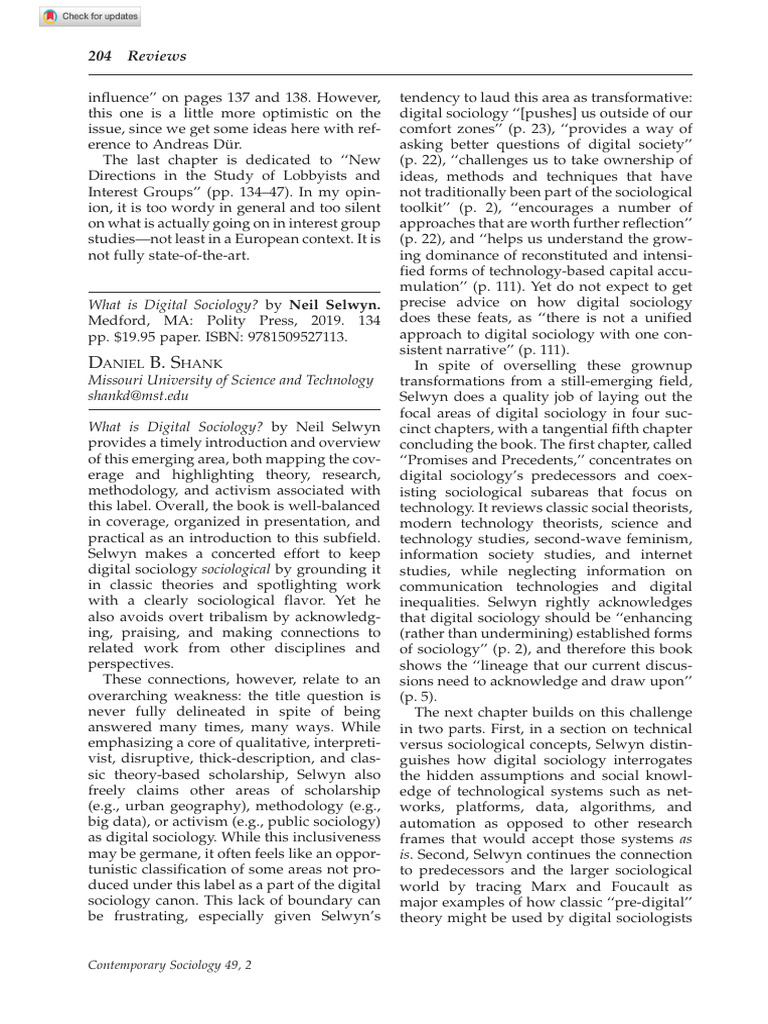 Understanding Digital Sociology Basics | PDF | Sociology | Methodology