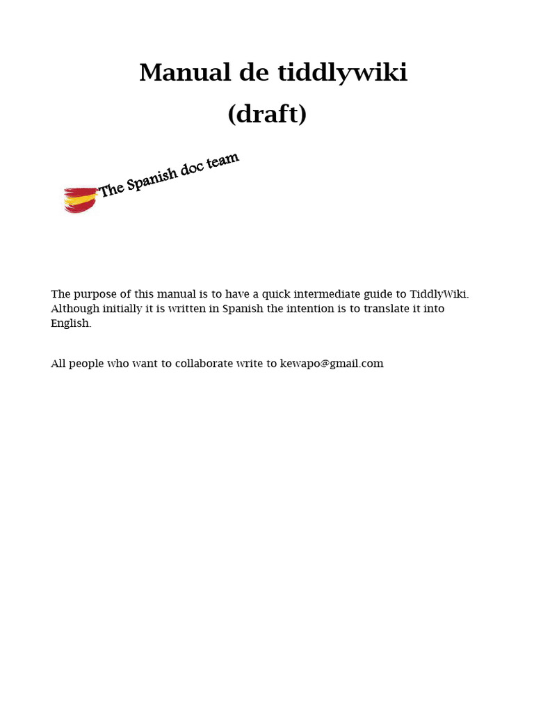 Manual tiddly-wiki | PDF | Hipervínculo | Wiki