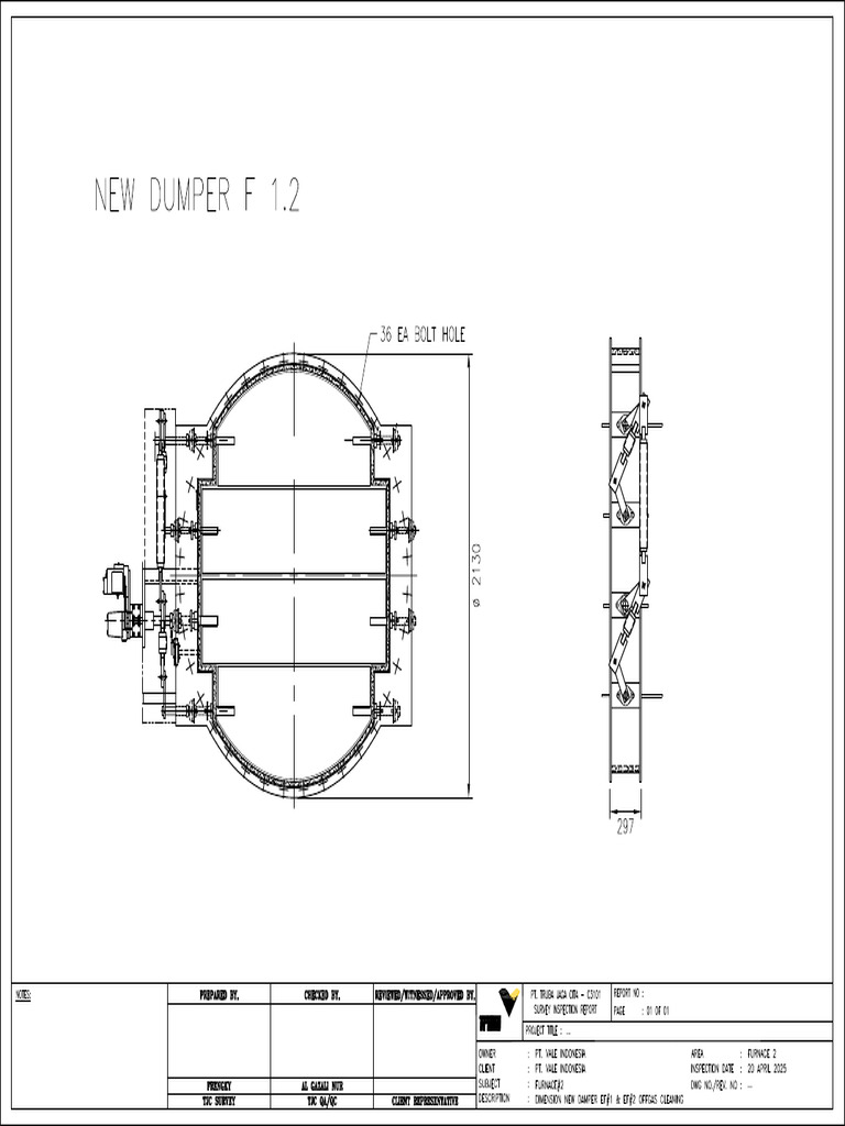 Dimension New Damper Ef#1 & Ef#2 | PDF